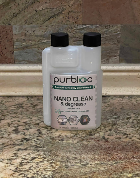 NANO CLEAN & degrease (8 Ounce Refill Concentrate) – purbloc