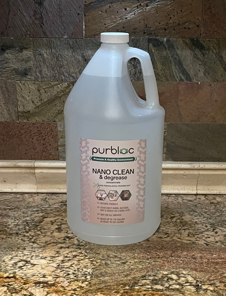NANO CLEAN & degrease (1 Gallon Refill Concentrate) – purbloc